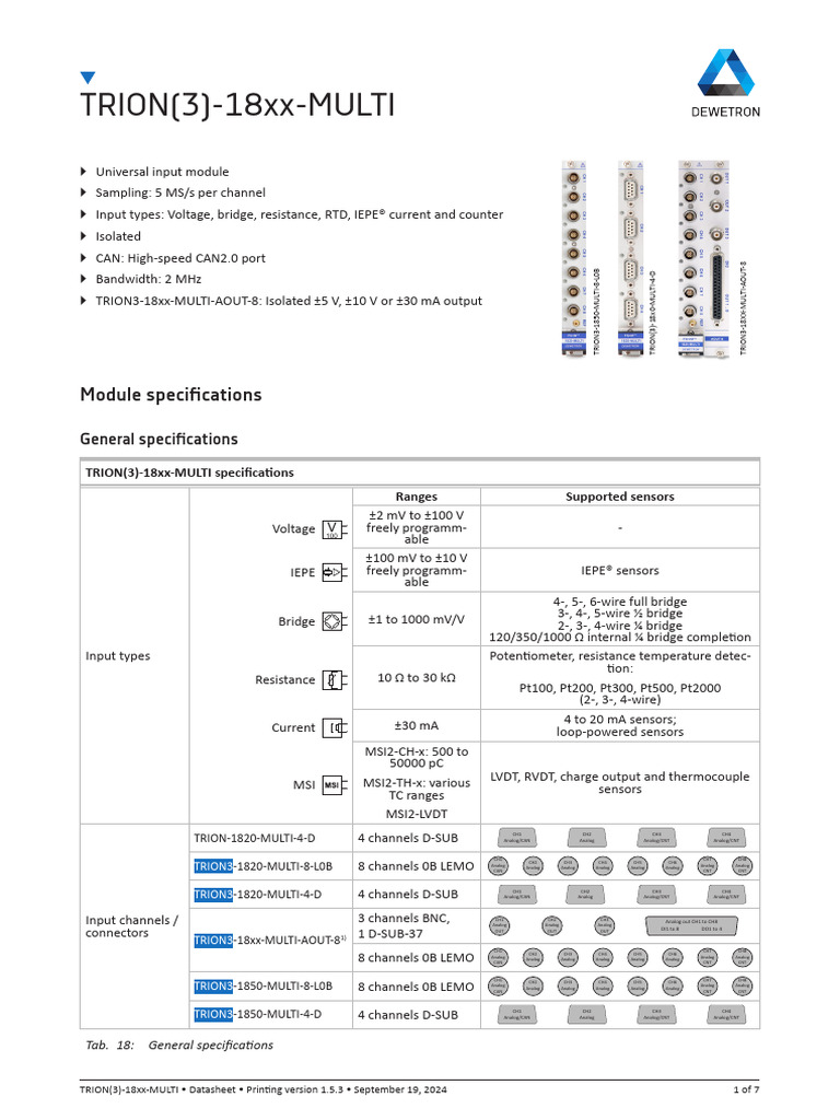 TRION (3) - 18xx-MULTI Datasheet 153ex | PDF | Information And Communications Technology ...