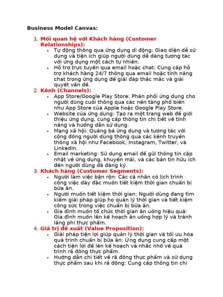 Business Model Canvas Pdf