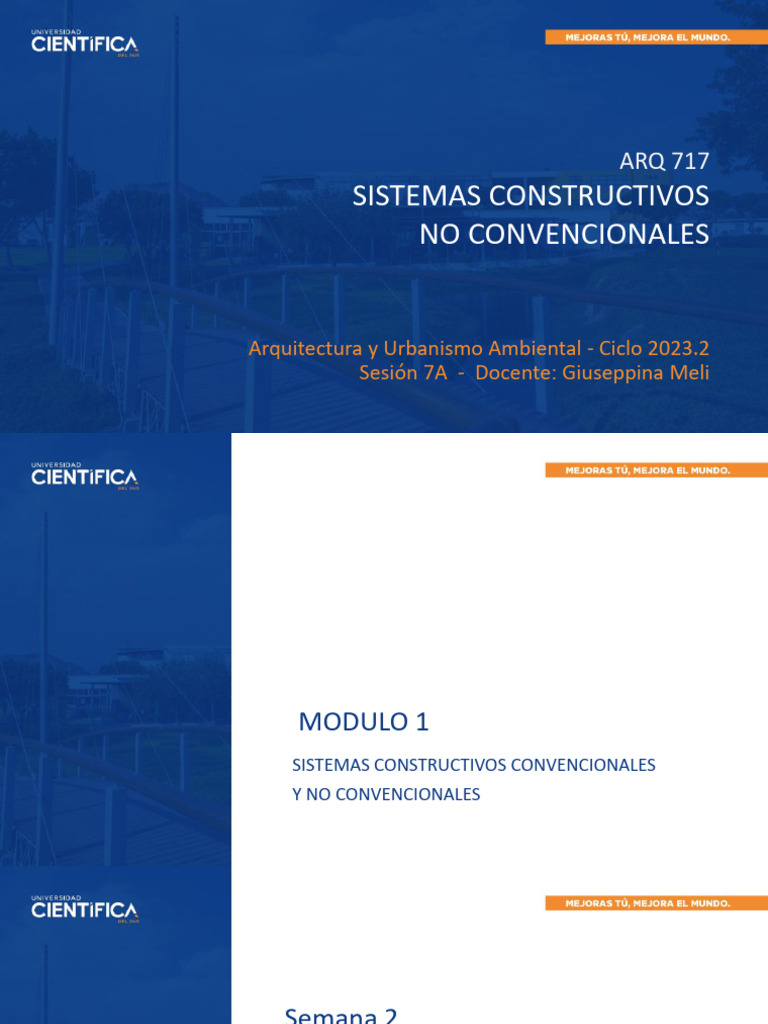 Sistemas Constructivos No Conv - Sem02.2 - 2024-1 | PDF | Industrialización | Hormigón