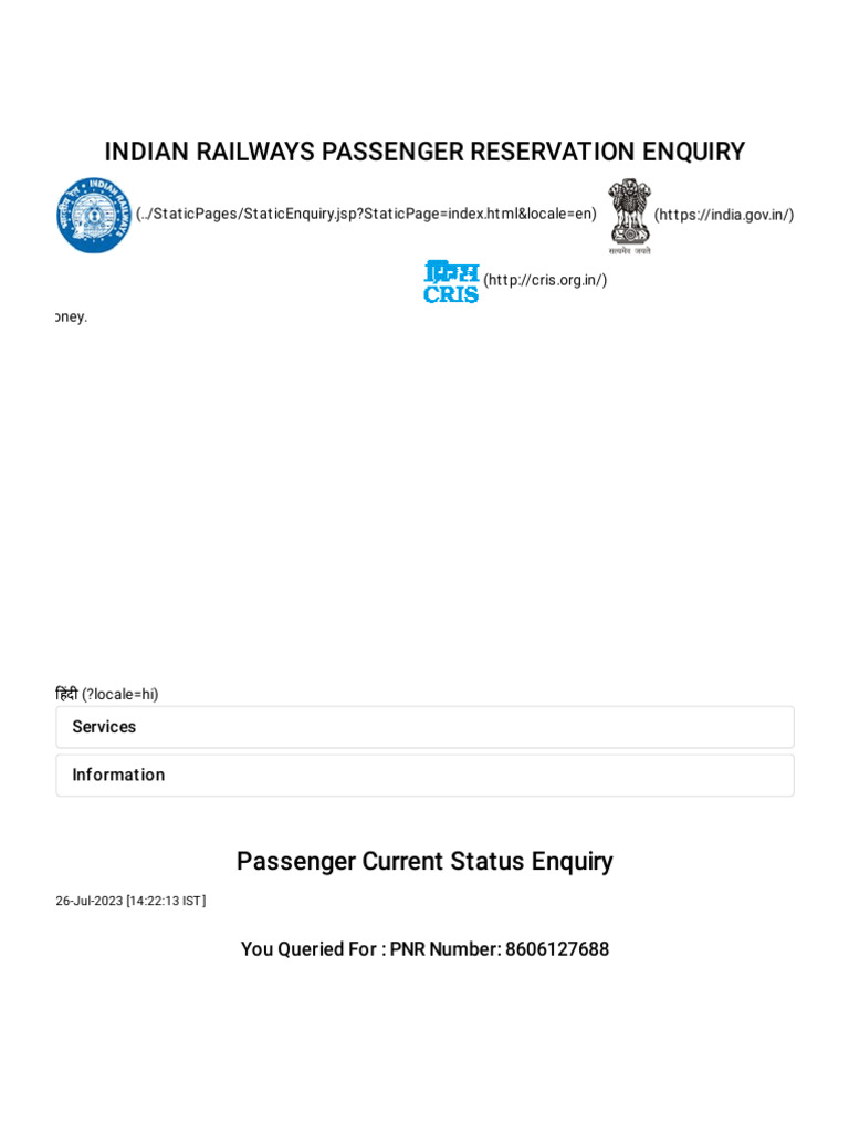 Shiridi To Yerraguntla | PDF