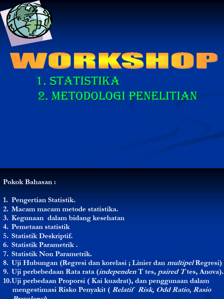 Asistensi Statistik, Metopen (Ringkas), TAW 0818270882 | PDF