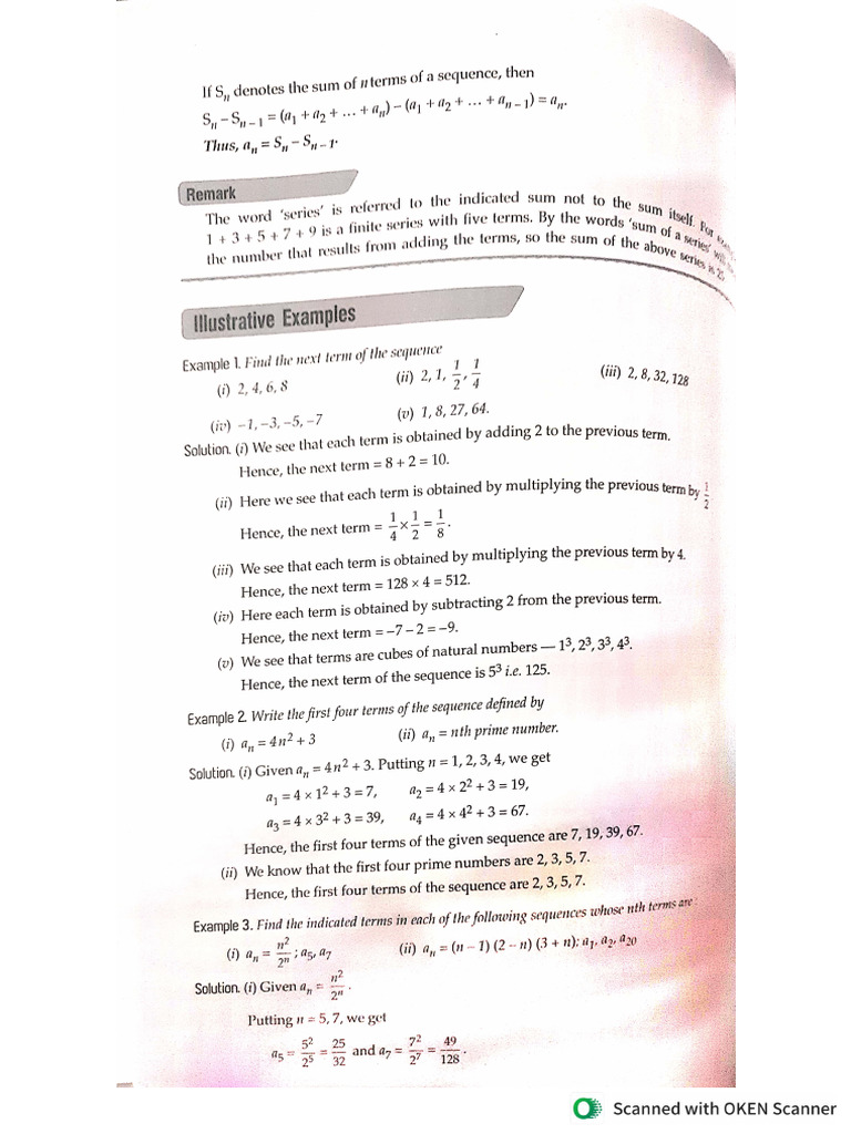 Sequences and Series - 1 | PDF Sequences and Series - 1 | PDF