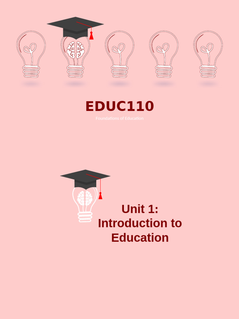 Educ 110 | PDF | Philosophy Of Education | Critical Thinking