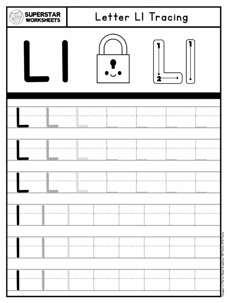Letter Tracing Worksheet l | PDF