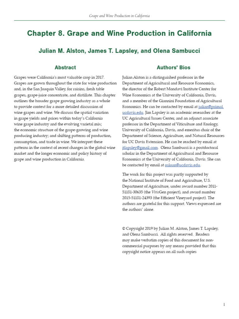 Winegrapes 2019rev | PDF | Grape | Vineyard