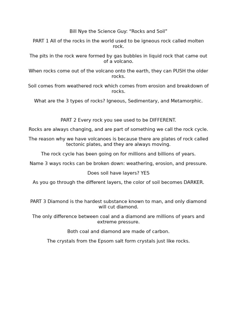 Kids' Guide to Rocks and Soil | PDF | Science & Mathematics