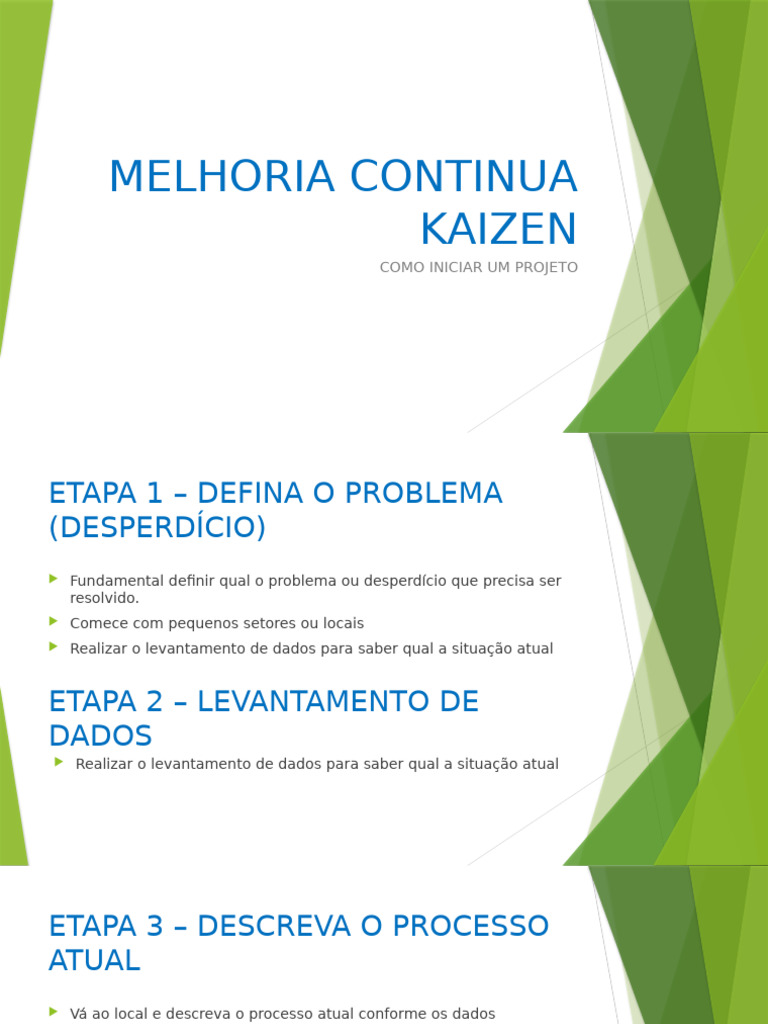 Guia Prático para Projetos Kaizen | PDF