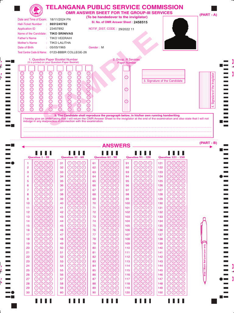 GR3 Sample Omr20241010184137 | PDF