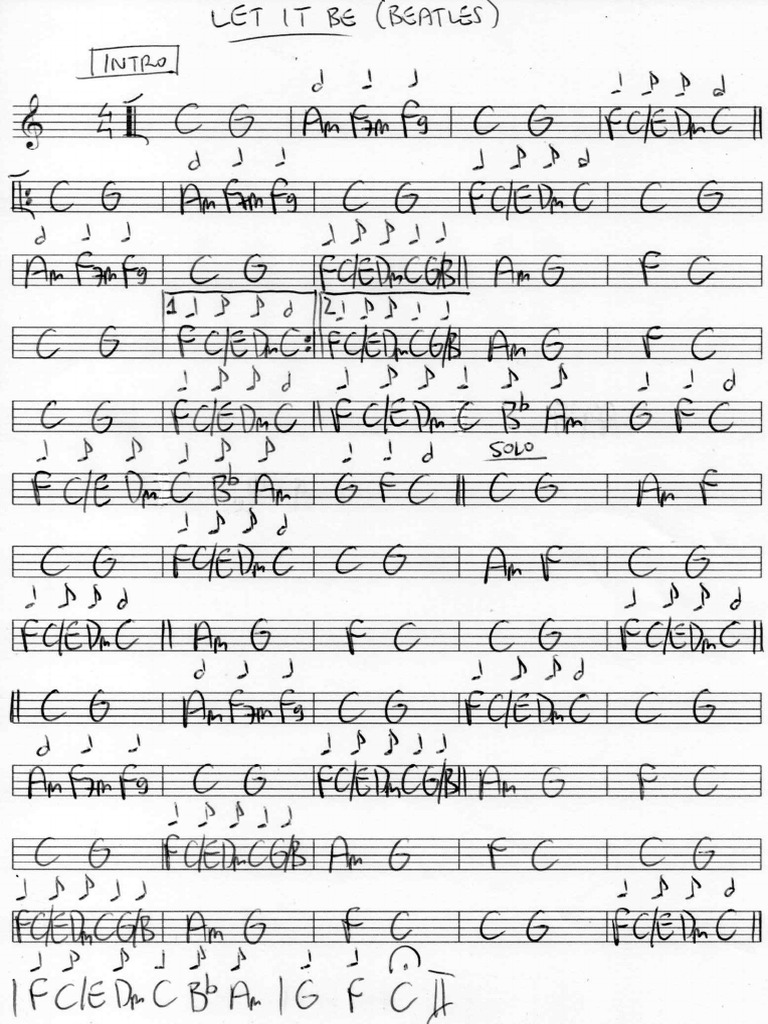 LET IT BE (Beatles) | PDF