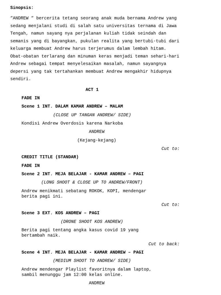 Script Film Pendek FINAL | PDF