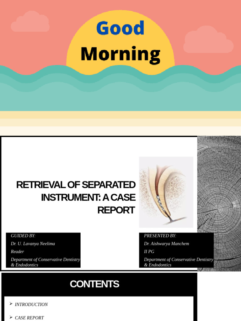 INSTRUMENT RETRIEVAL | PDF | Dentistry | Dentistry Branches