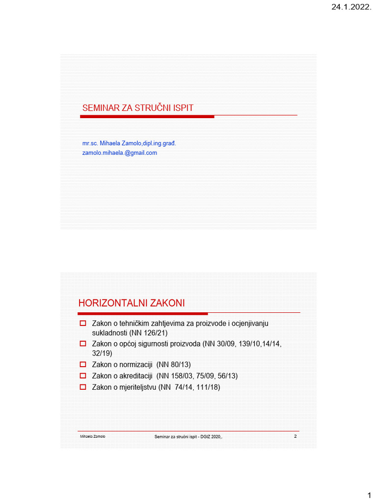 01 - HORIZONTALNI ZAKONI - MZamolo - 20220119-Samo ZTZPIOS | PDF