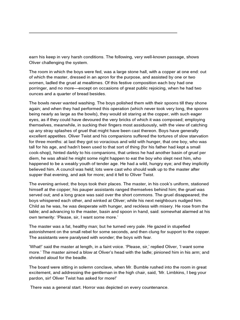 GCSE Week 3 - Oliver Twist Extract | PDF | Oliver Twist