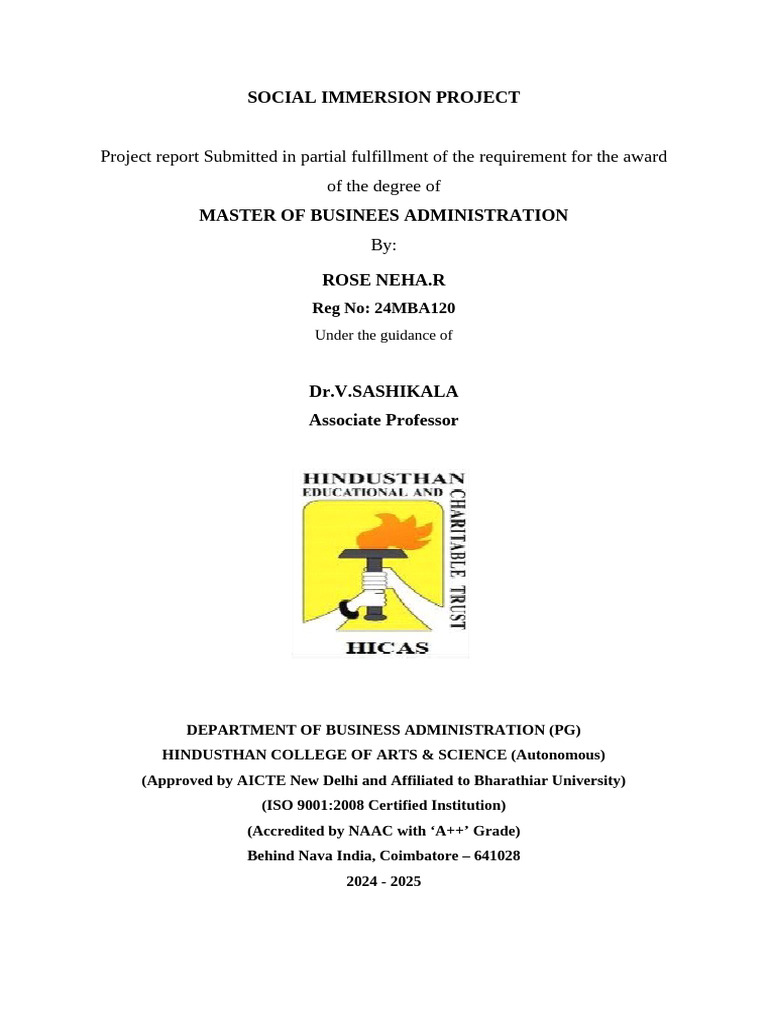 SOCIAL IMMERSION PROJECT Front Page | PDF | Business | Finance & Money ...