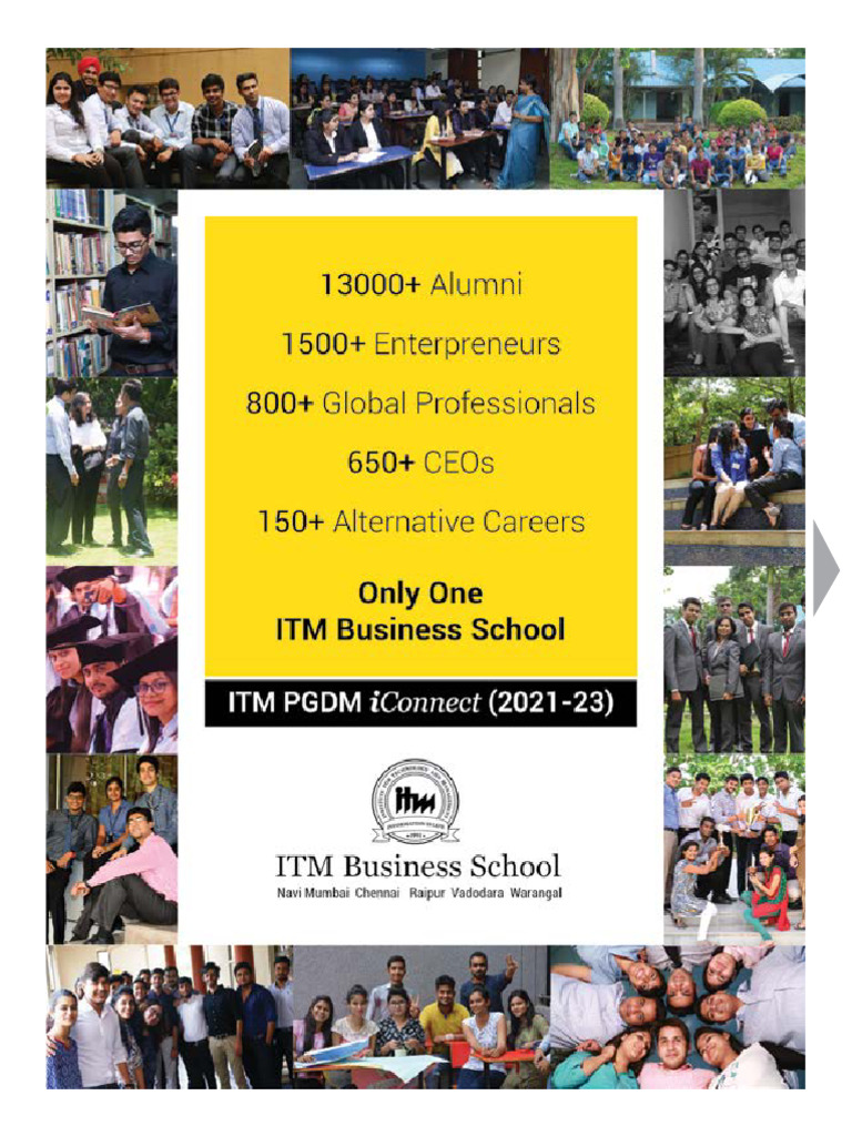 618b4e12ccb07700932680_PGDM_Brochure2021 | PDF | Master Of Business Administration | Marketing