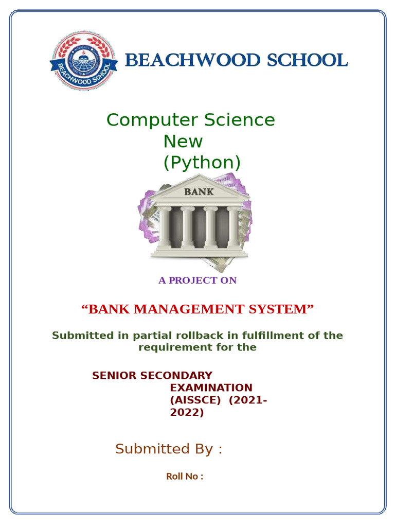 Bank Management System (BMS) | PDF | Information Technology | Computing