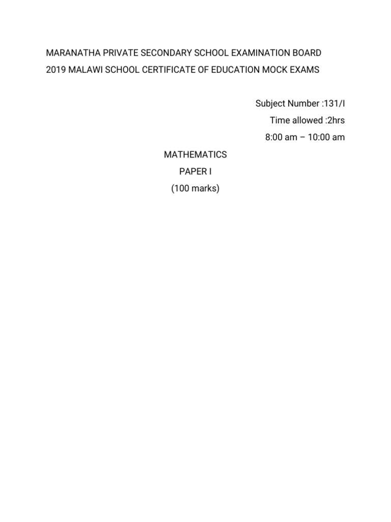 2019 Maths 1 MARANATHA (1) - 1 | PDF | Circle | Geometry