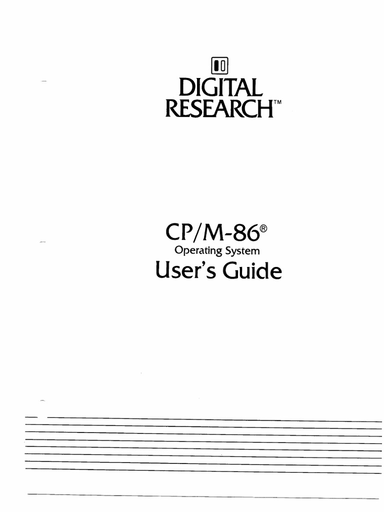CPM-86 Users Guide | PDF