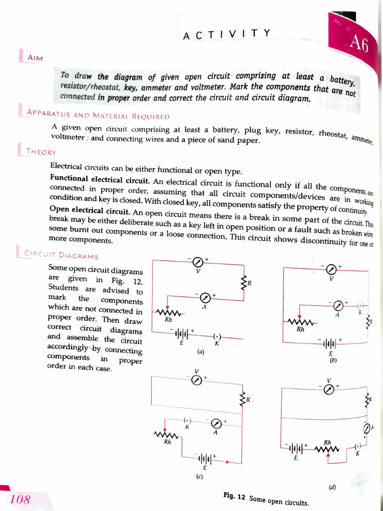 To Draw The Diagram of Given Open Circuit | PDF | Electrical Network ...