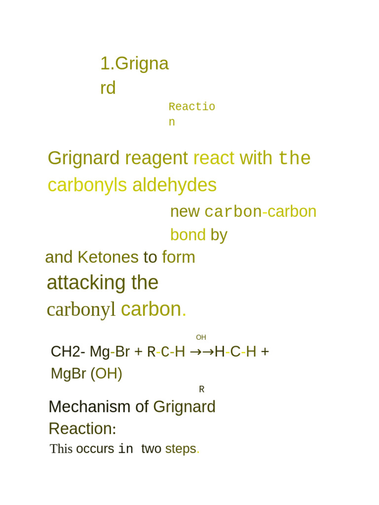Organic Assignment 1 (1) | PDF | Chemical Reactions | Ester
