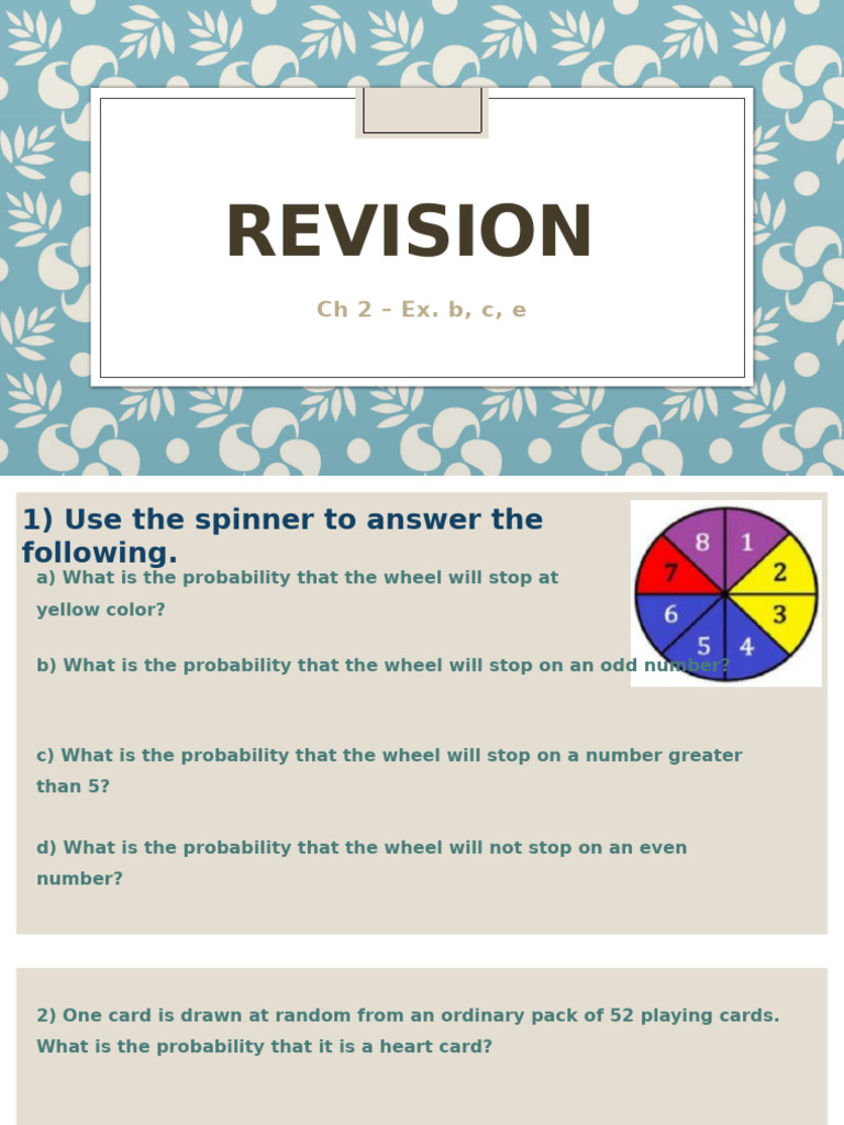 Revision - CH 2 | PDF | Sports & Recreation | Games & Activities