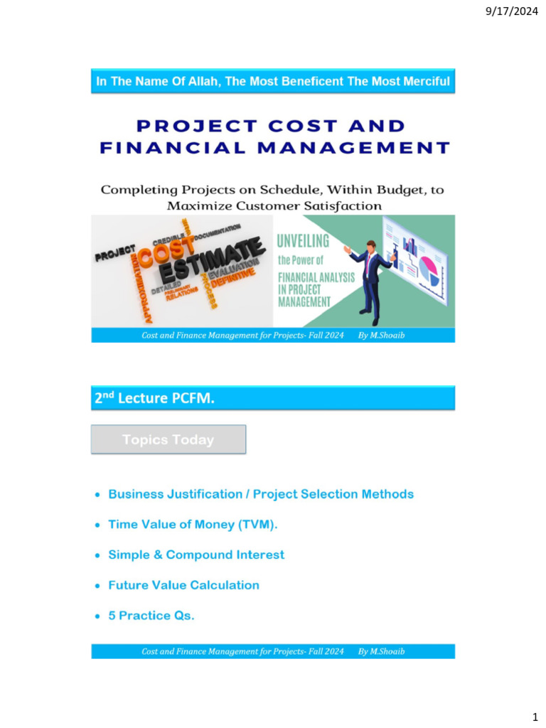 2 Lecture PCFM - Fall 2024 17092024 111606pm | PDF