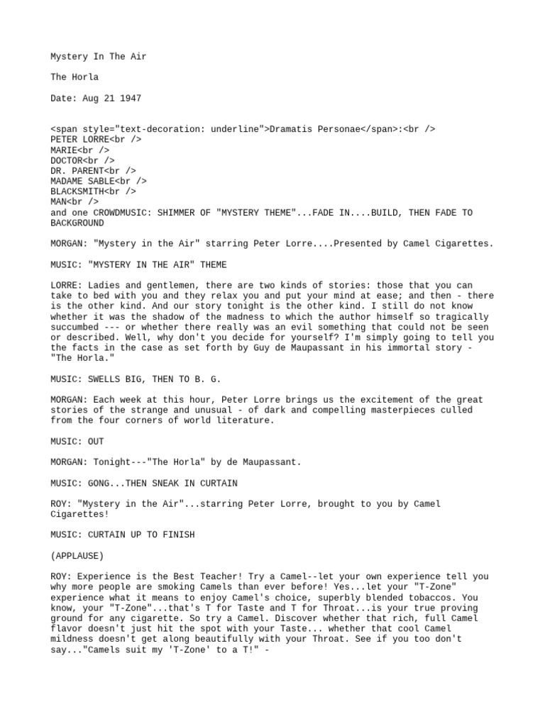 Generic Radio Workshop Radio Script M0V60SHEM | PDF