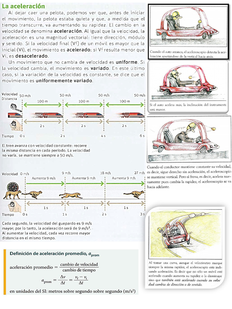 Aceleración | PDF | Velocidad | Aceleración