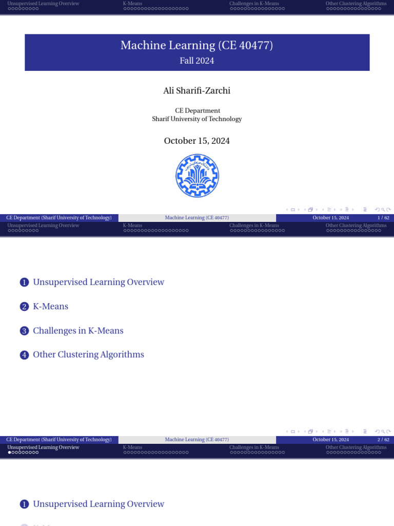 02-01-KMeans | PDF | Cluster Analysis | Machine Learning