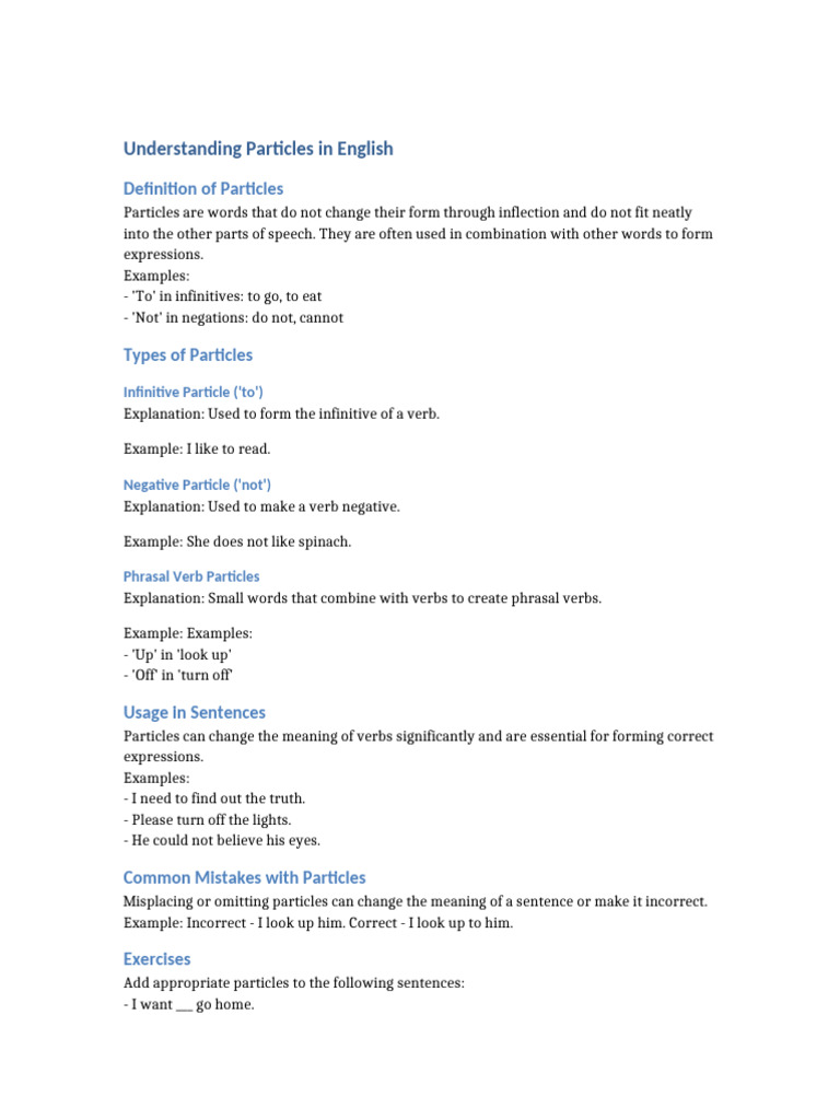 Understanding_Particles_in_English | PDF