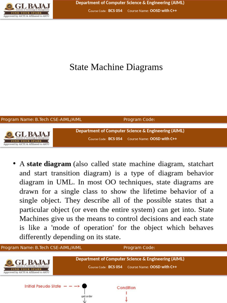 7) State Machine and Timing Diagram | PDF | Unified Modeling Language | Computer Programming