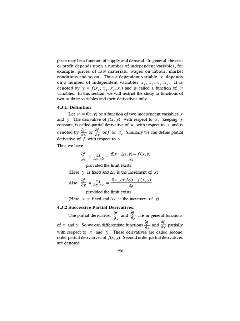 Partial Differentiation | PDF | Derivative | Function (Mathematics)