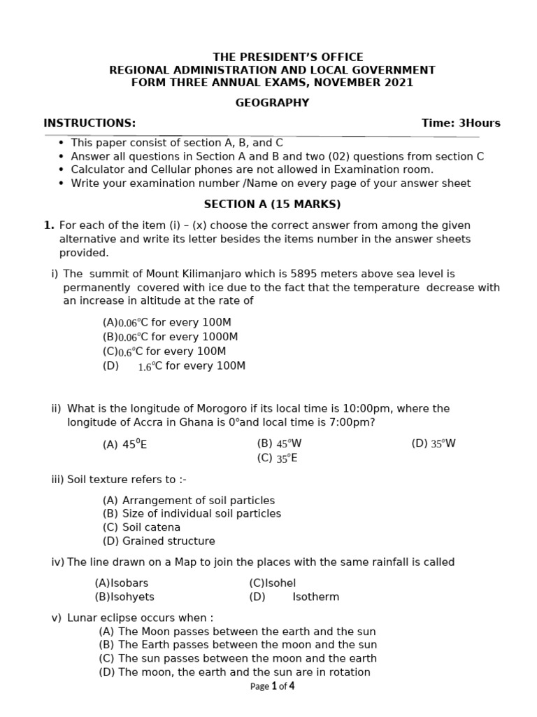 Geography f3 | PDF | Volcano | Soil