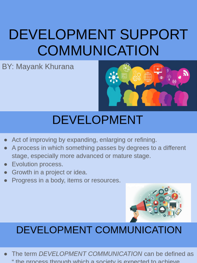 Development Support Communication | PDF | Communication | Poverty