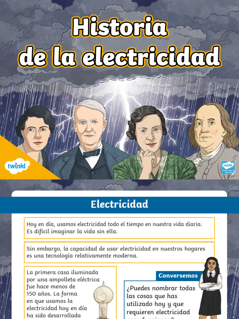 Historia De La Electricidad Pdf Ingenieria Eléctrica Thomas Edison