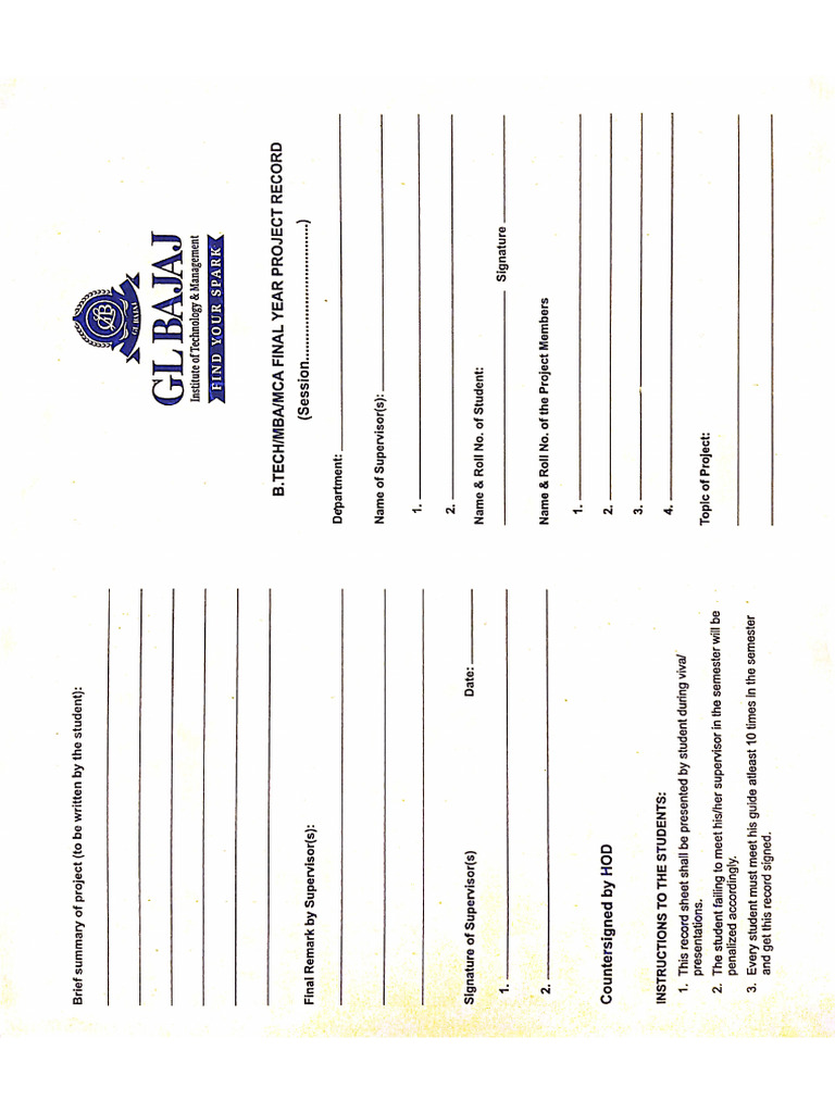 Student Traker Form | PDF