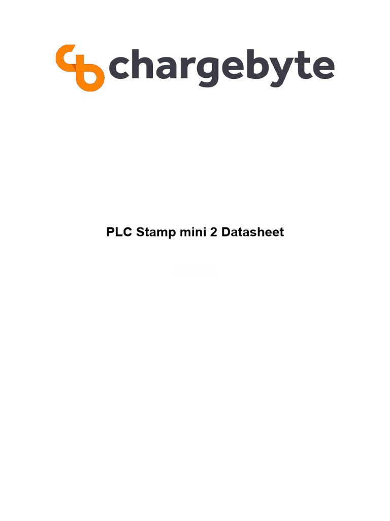 Datasheet Plcstampmini2 Rev13-2 | PDF | Electronics | Computer Engineering