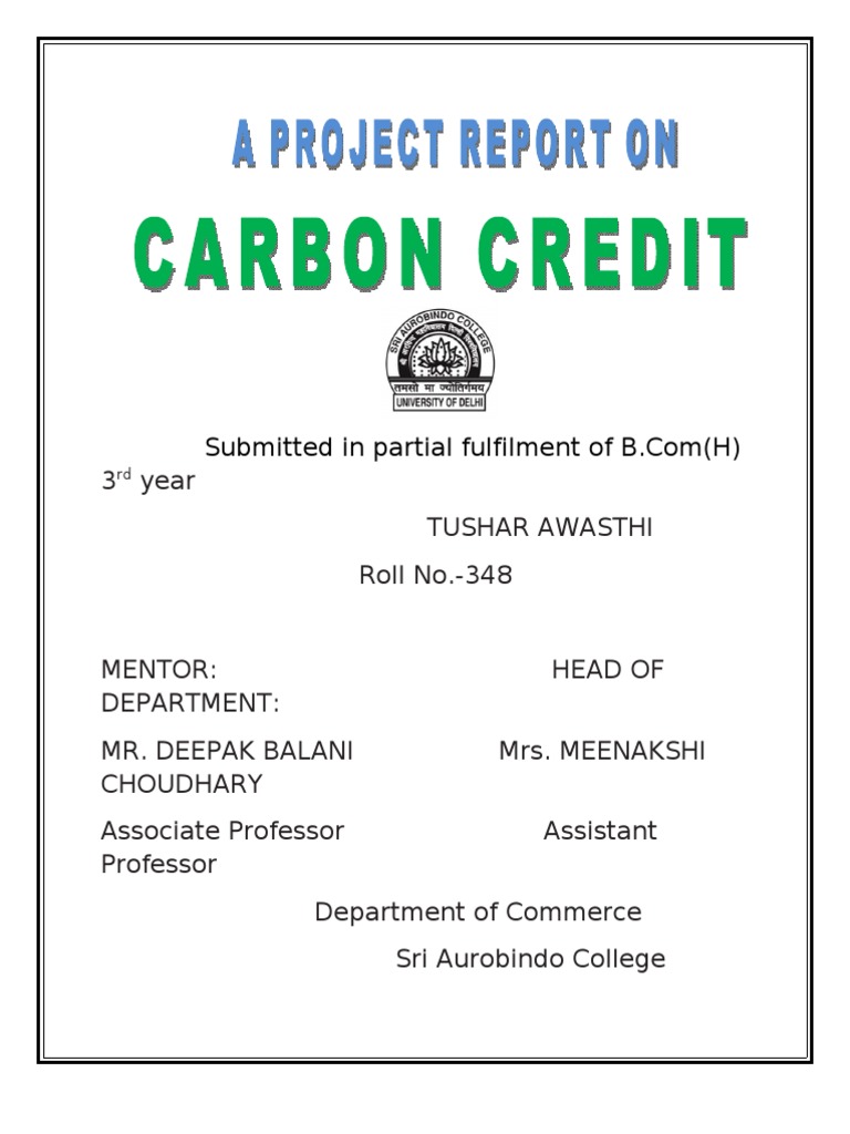 Understanding Carbon Credits in India | PDF | Kyoto Protocol | Clean ...