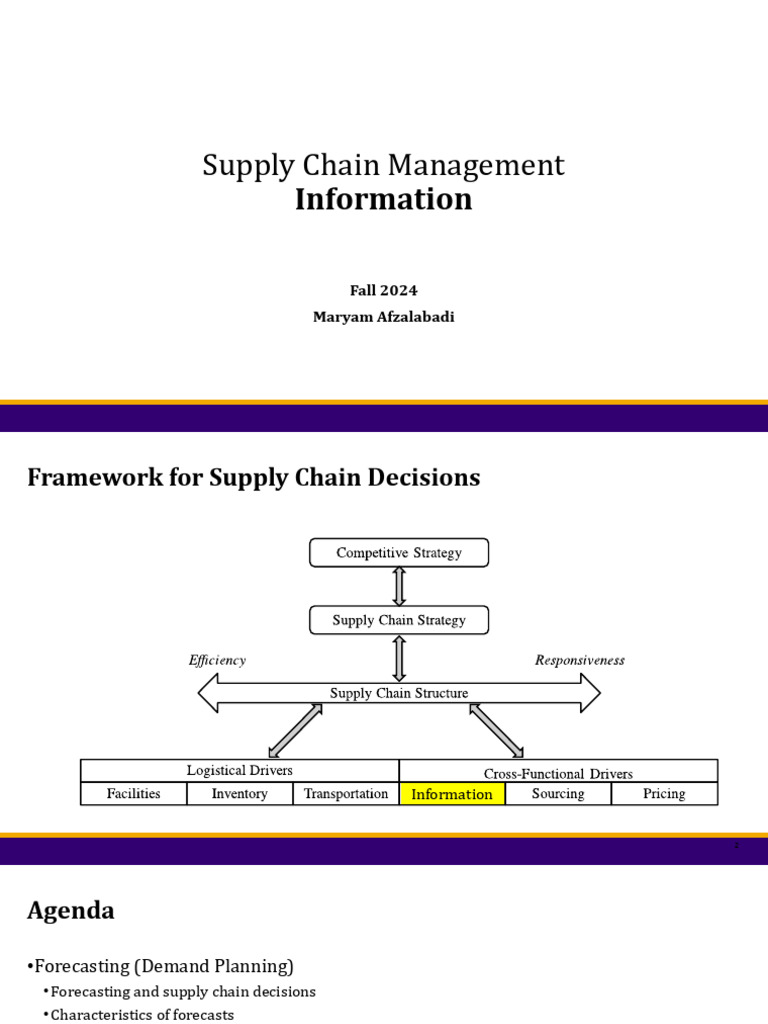 BU435 F2024 3 Information-Forcasting | PDF | Forecasting | Seasonality
