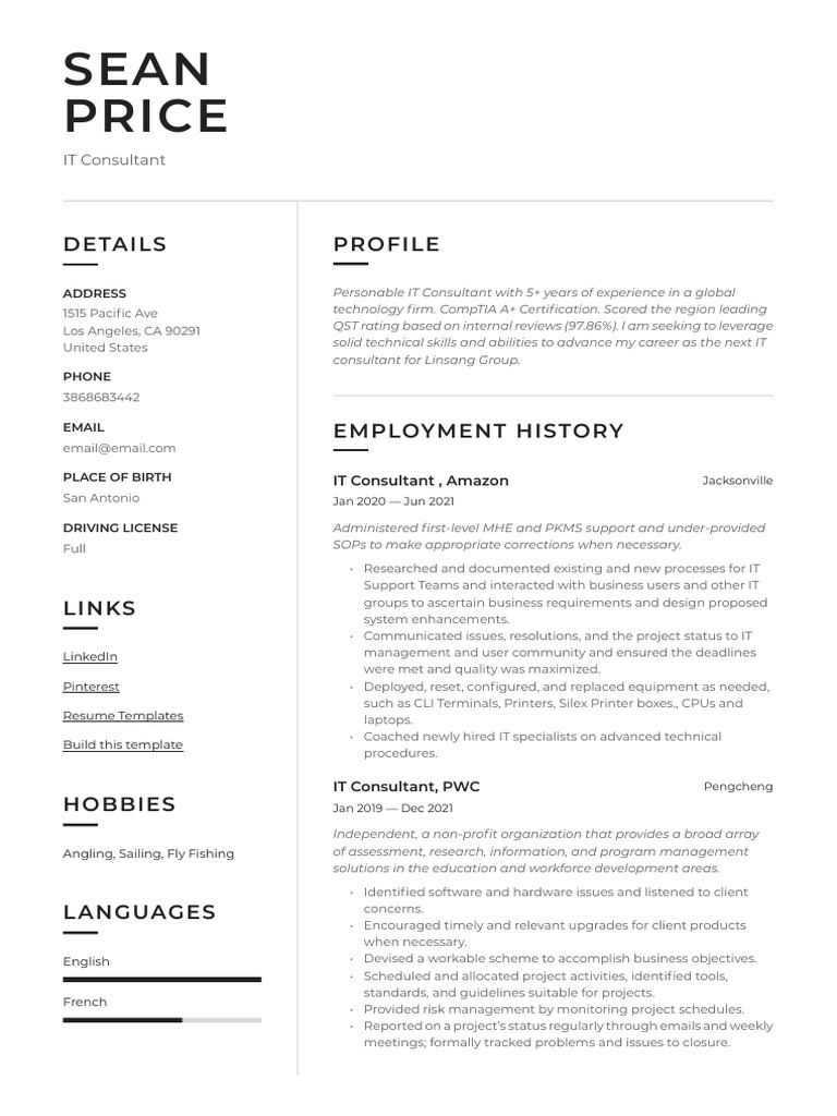Berlin Simple Resume Template | PDF | Computing | Business