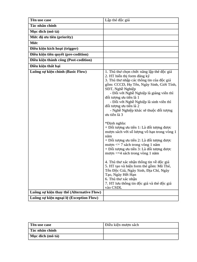 Quản Lý Thư Viện PTTK | PDF