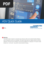 Hamilton C6 ASV Ventilator Setup Guide | PDF | Breathing | Respiratory ...