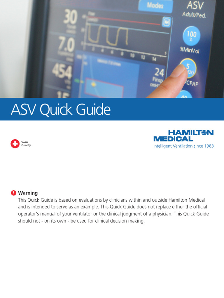 ASV Quick-Quide en 610684.03 | PDF | Breathing | Respiratory System