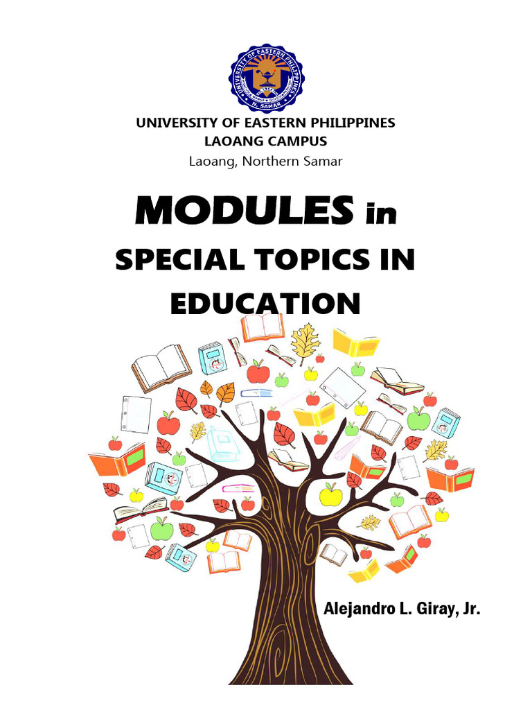 Module 1 in Special Topics | PDF | Educational Technology | Distance ...