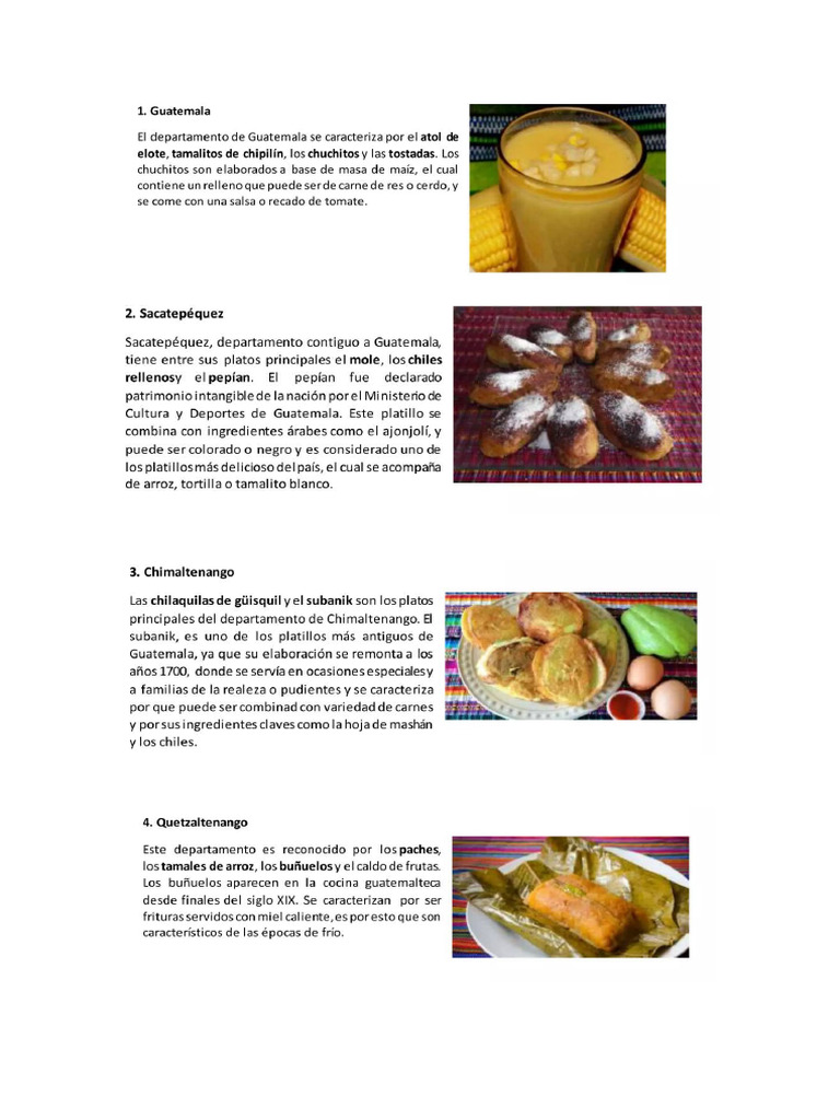 Platillos Tipicos | PDF