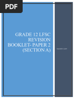 2024 LIM LFSC Practical Task 2 Marking Guideline Corrected | PDF | Genotype | Biology