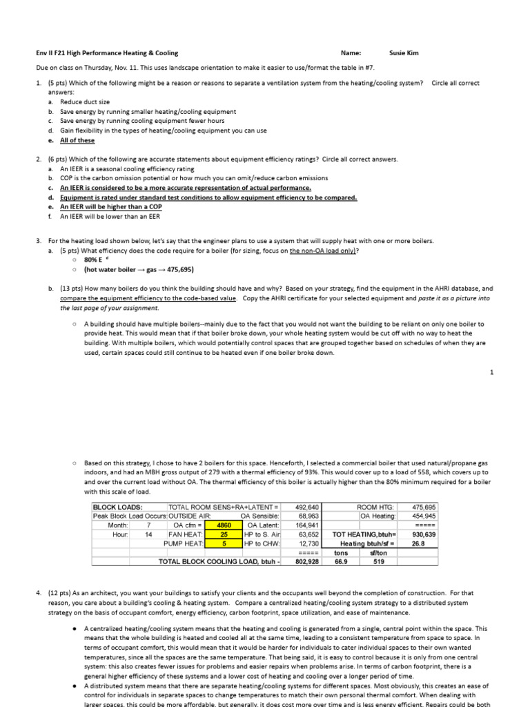Enviro HW4 | PDF | Building Insulation | Ventilation (Architecture)