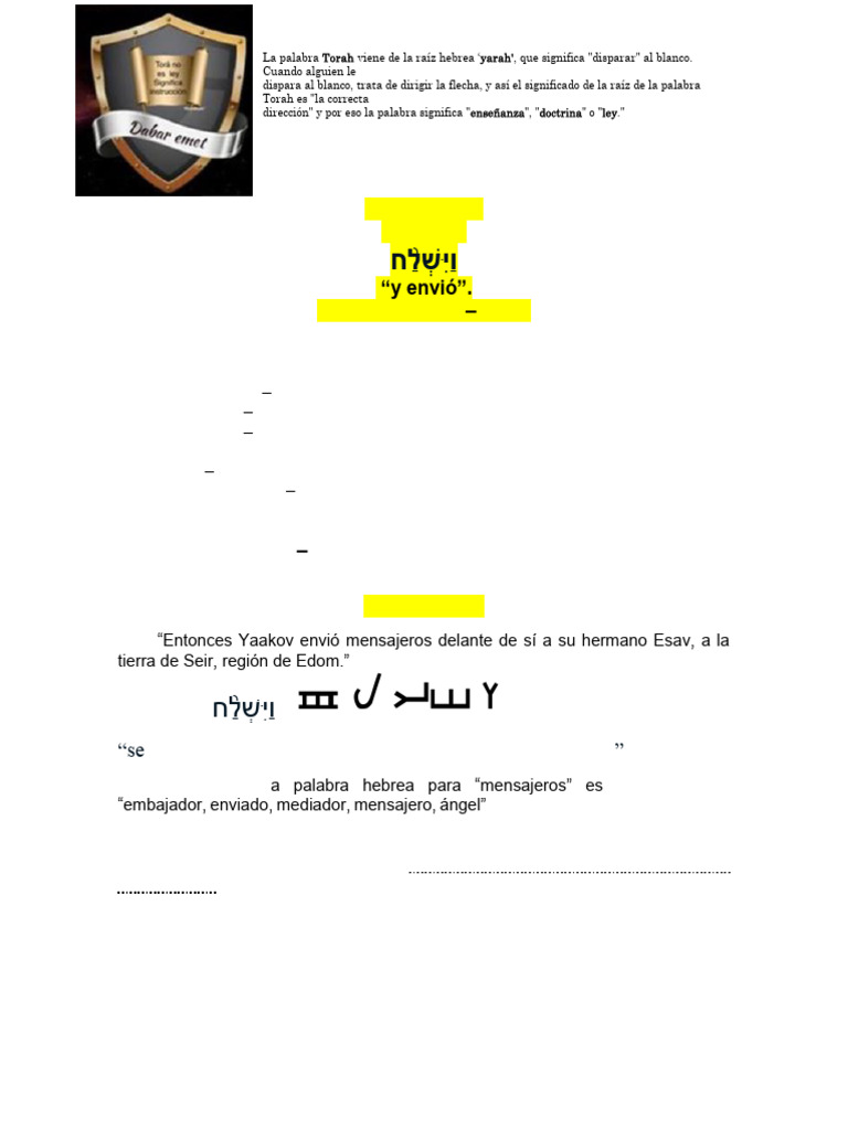 Parashá #8 VaYishlaj Davaremet 2022 | PDF | Tora | Sucot