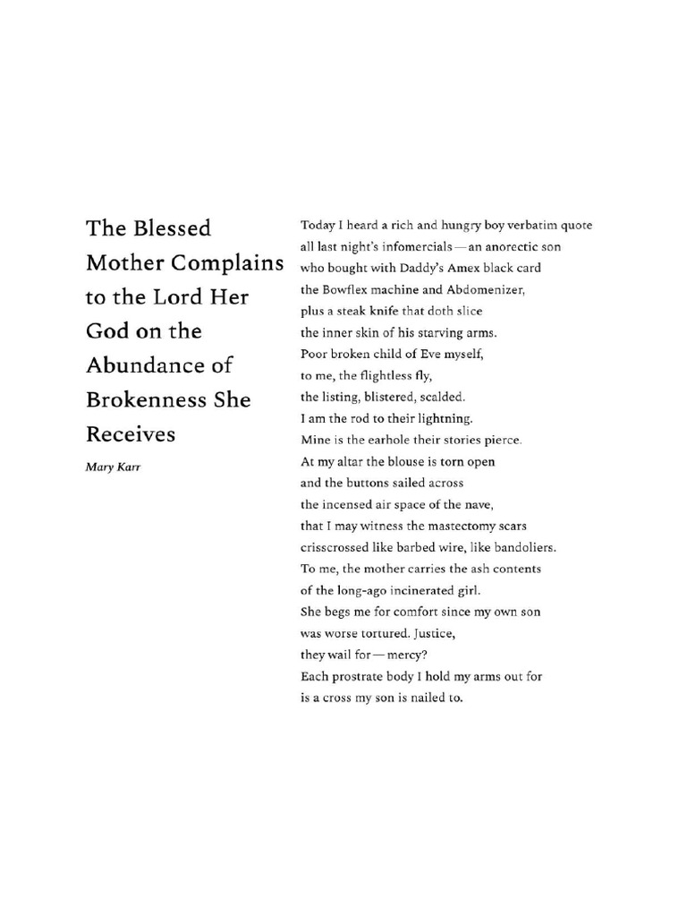 Karr: The Blessed Mother | PDF