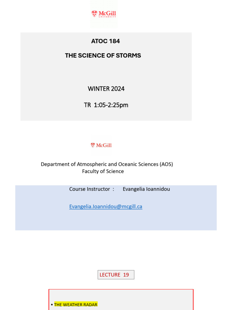 LECT_19_W24 | PDF | Precipitation | Thunderstorm LECT_19_W24 | PDF | Precipitation | Thunderstorm